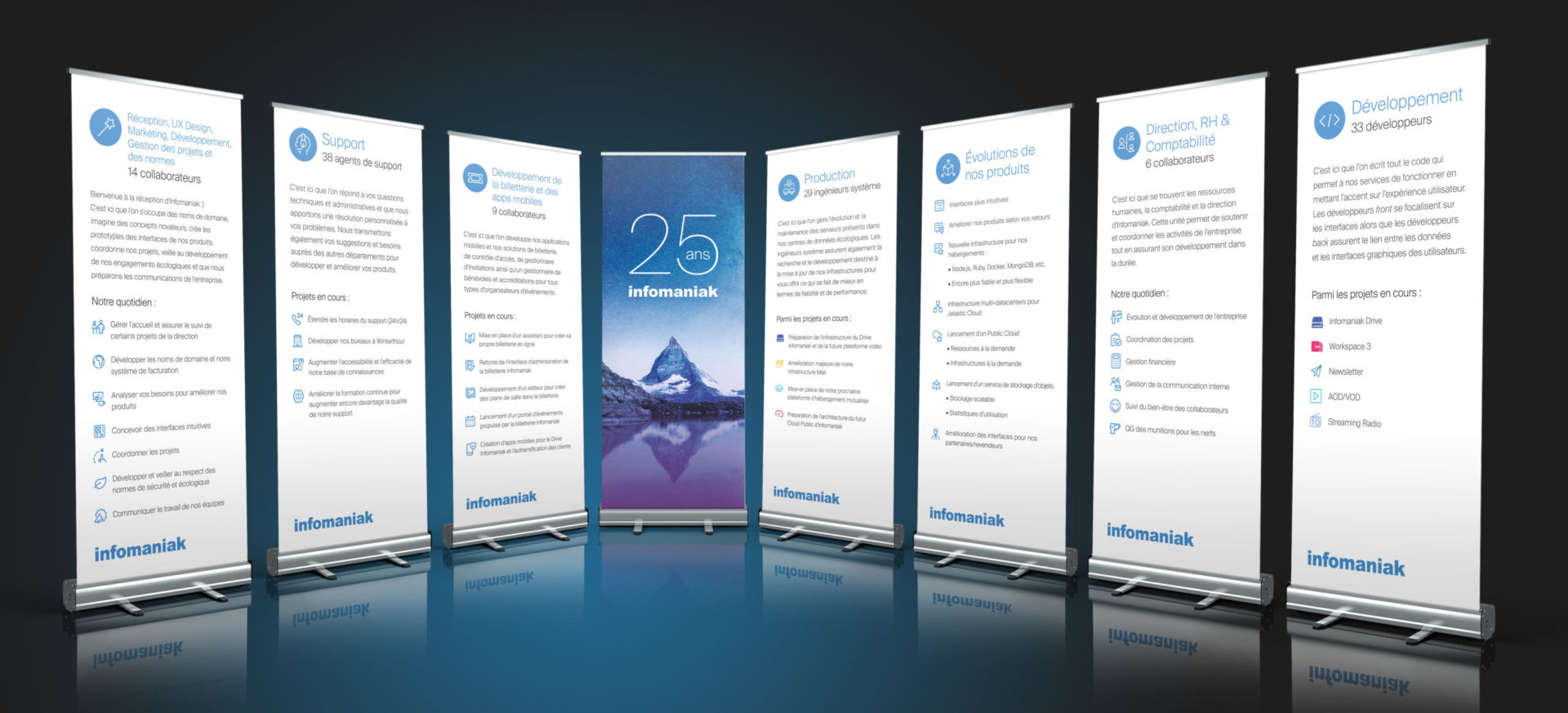 création de rollups pour un évènement - eazy one adrien van doornik ...