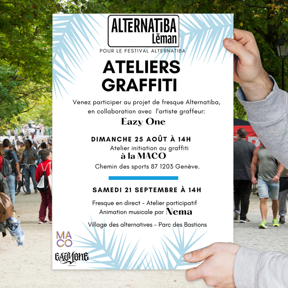 Venez Participez au Projet de Fresque Collaborative Alternatiba avec l’Artiste Eazy One ...