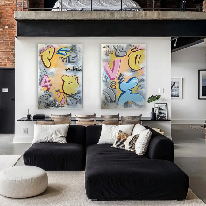 La Fusion du Street Art et du Loft Industriel à Hermance : Deux Œuvres Signées par le graffeur ...